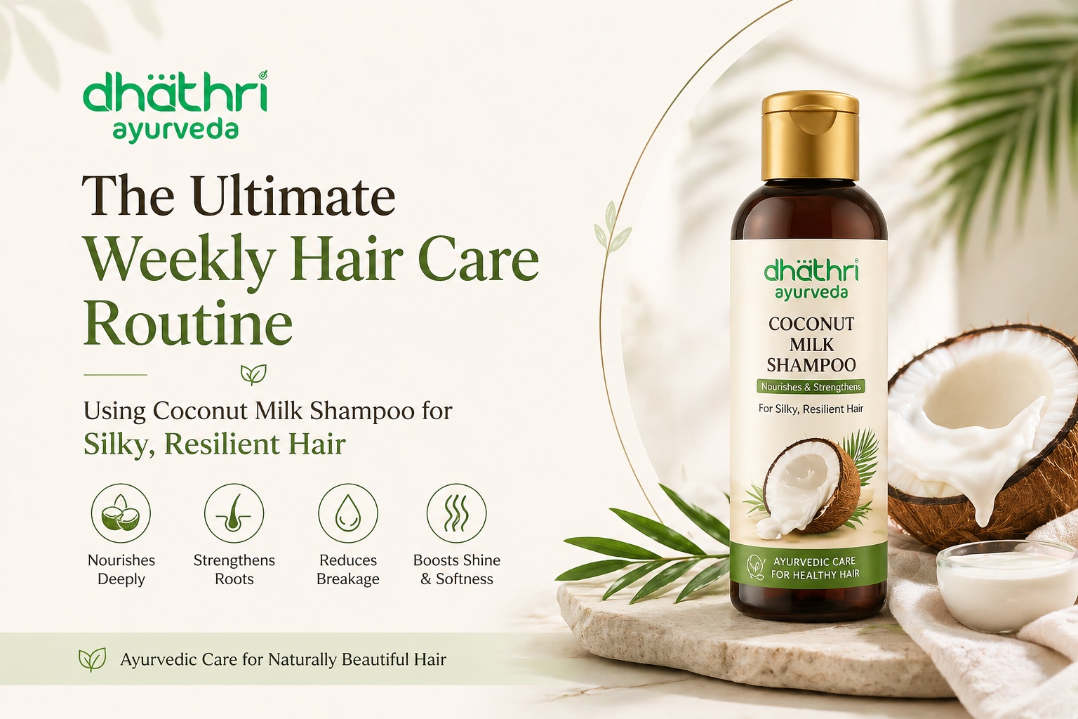 Weekly Coconut Milk Shampoo Routine for Silky Hair Care – Dhathri Ayurveda