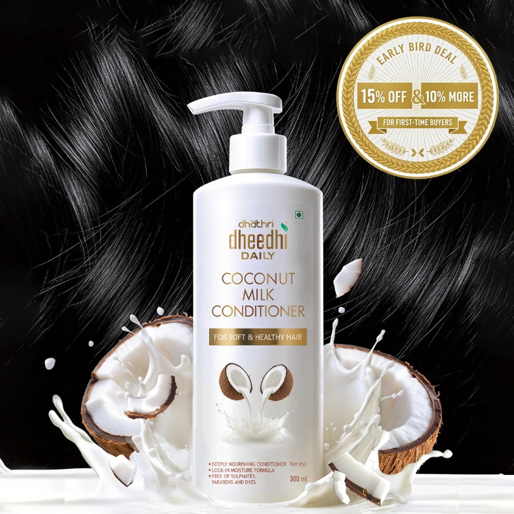 Dhathri Dheedhi Daily Coconut Milk Conditioner-For Soft and Silky Hair ...